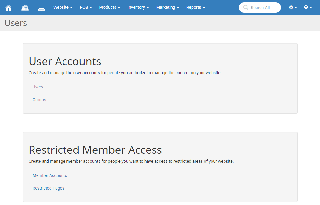 Set Up User Logins and Groups
