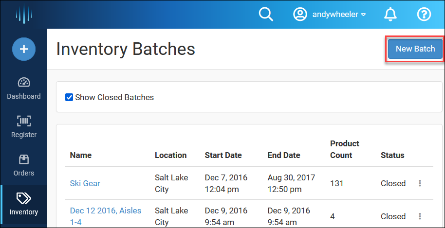 Batch Inventory Updates
