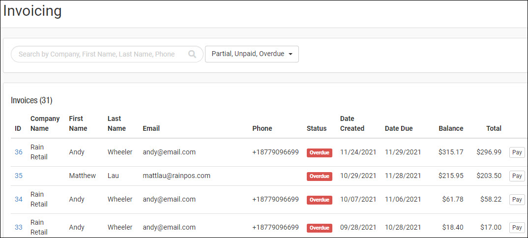 Invoices for Billing Your Customers