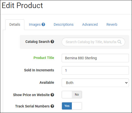 Manage Serialized Inventory