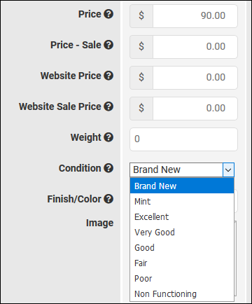 Product Condition Levels