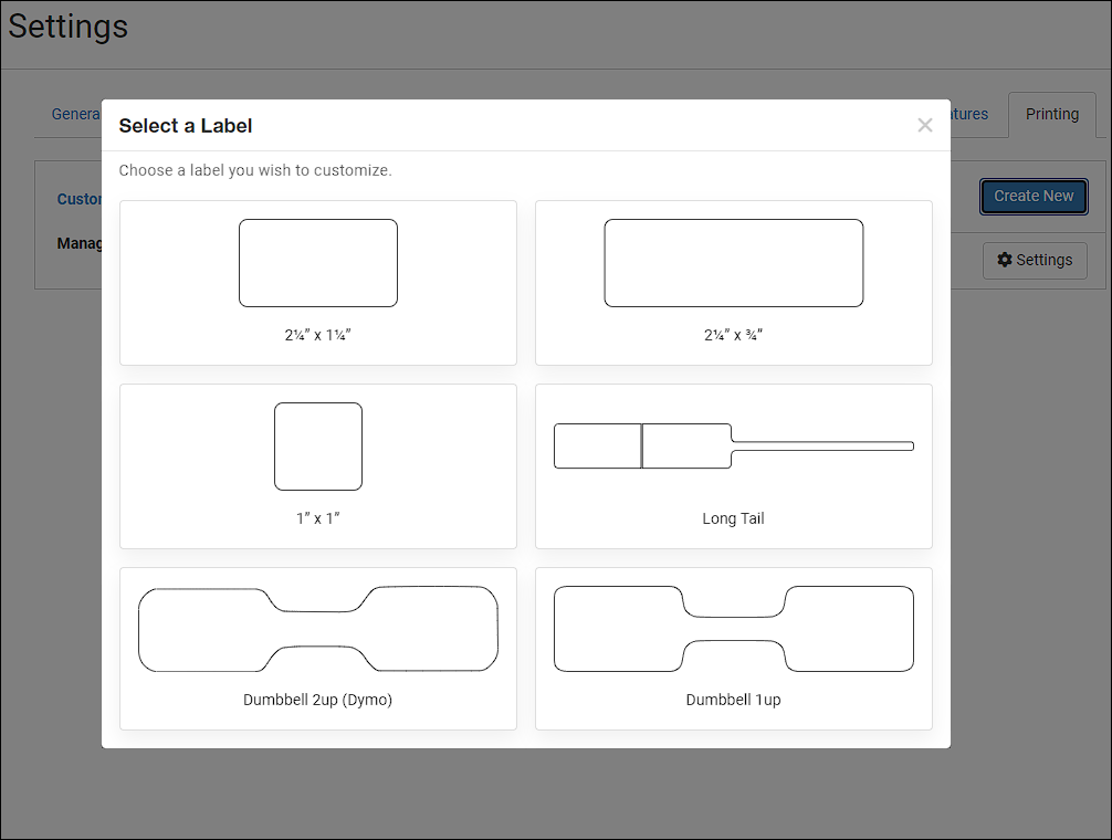 Creating and Managing Custom Labels