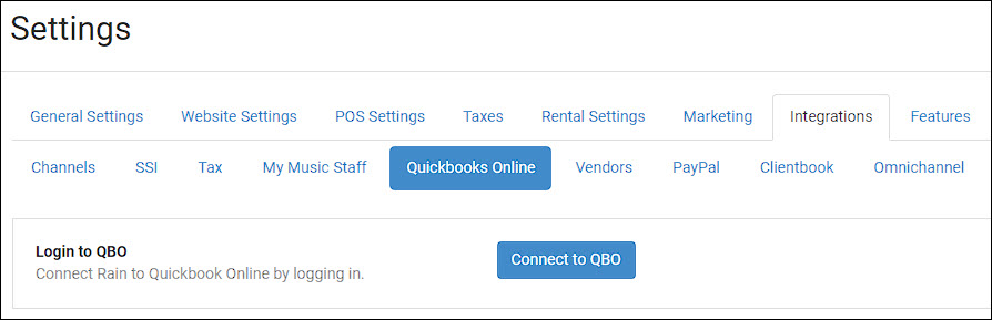 QuickBooks Online Integration