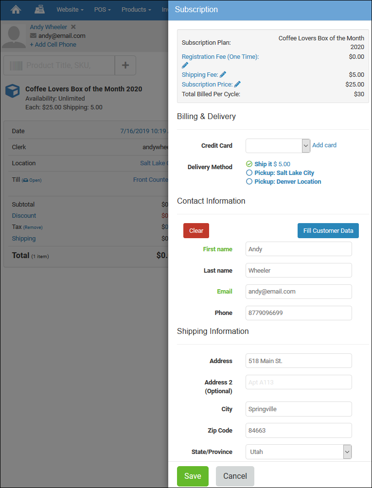 Product Subscriptions