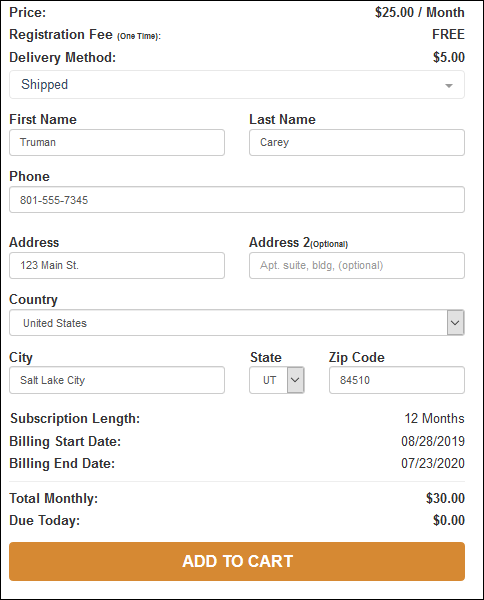 Product Subscriptions