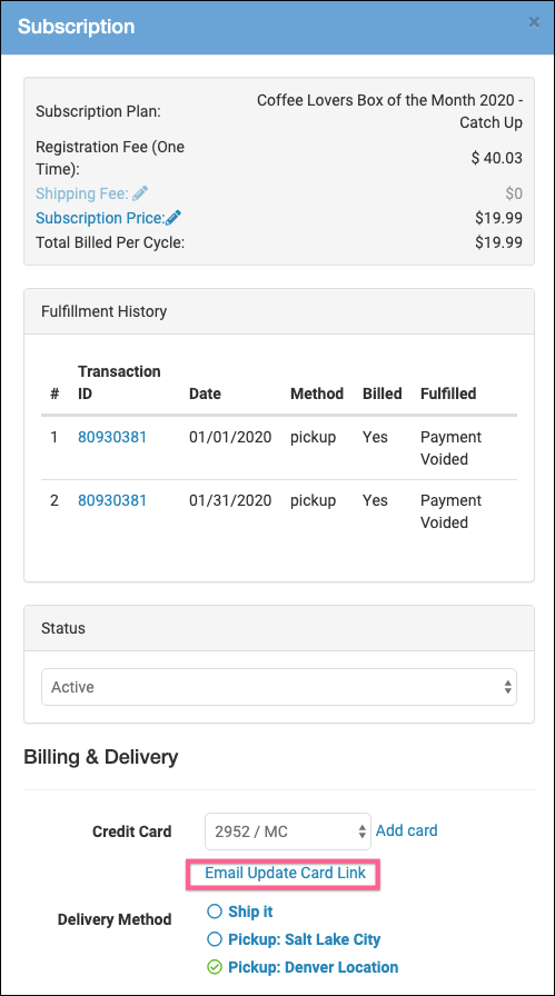 Product Subscriptions