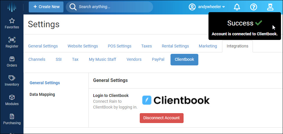 Clientbook Integration