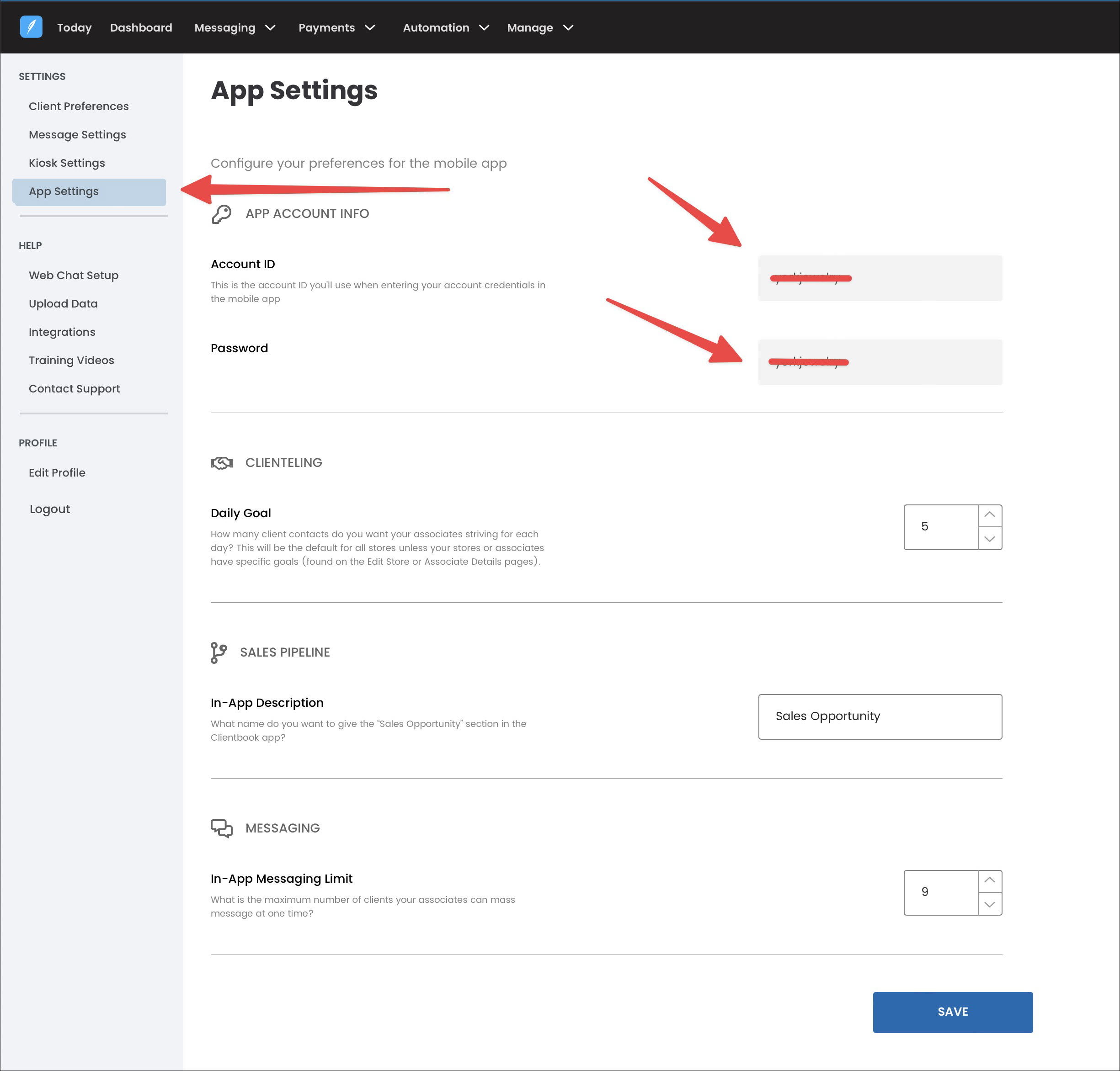 Clientbook Integration