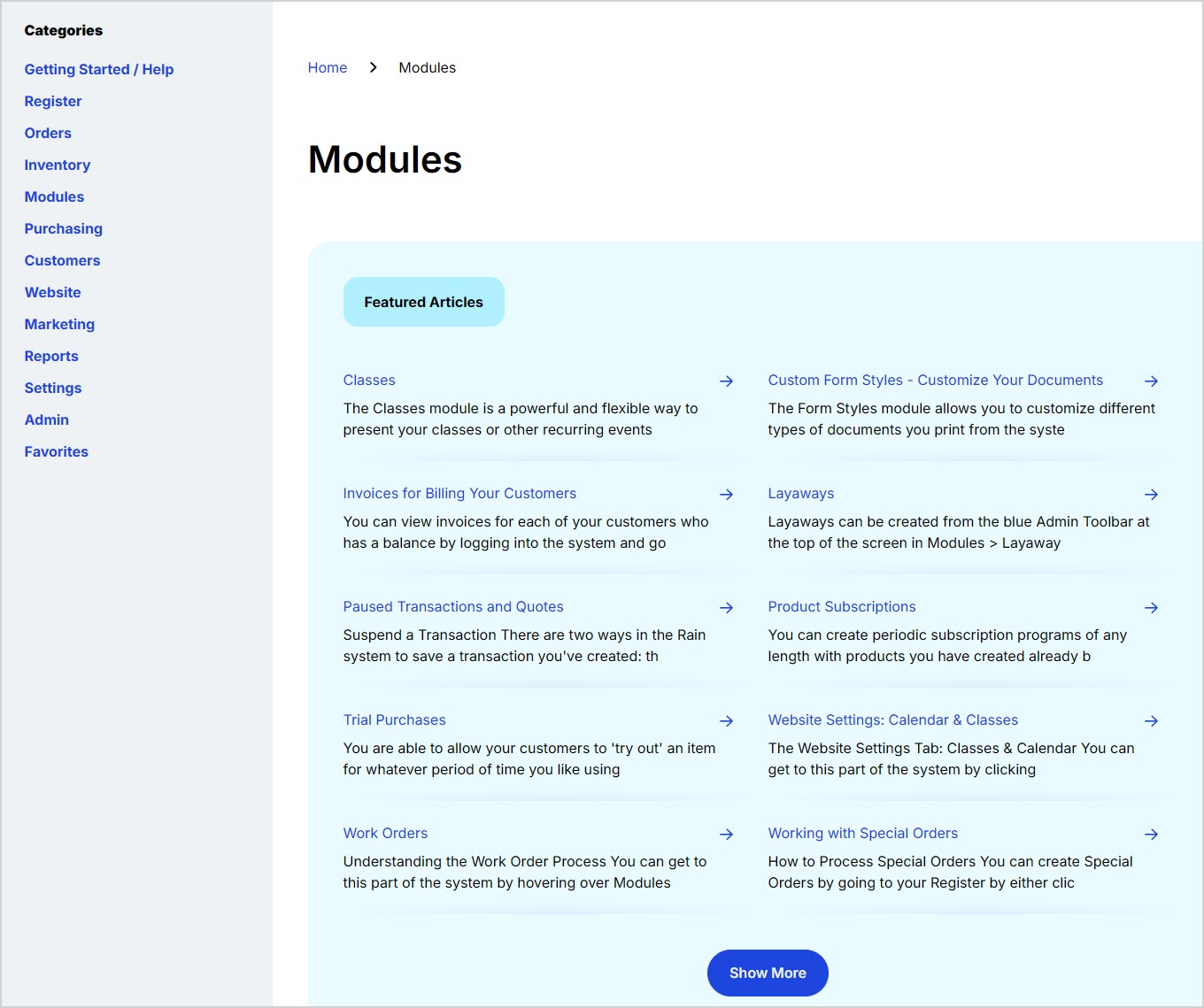 Knowledge Base Major Update